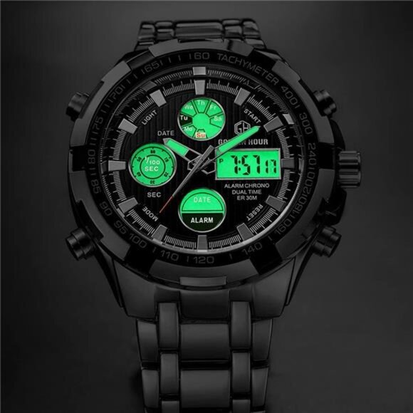 Accessories | Mens Stainless Steel Analog Digital Watches Waterproof ...